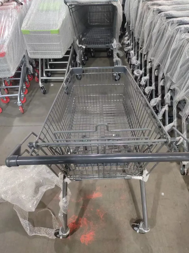 We do quality inspection of shopping trolley for our European customer ...